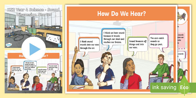 KS2 Year 4 Sound Science Discussion Starter (teacher made)