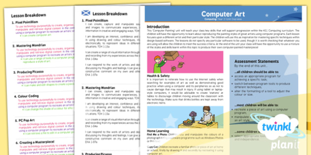 Computing: Computer Art Year 2 Overview CfE