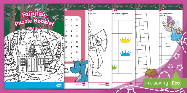 Fairytale Puzzle Activity Booklet (teacher made)