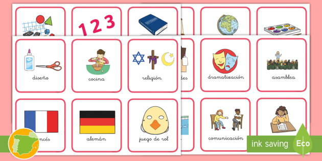 Horario visual de actividades para la clase