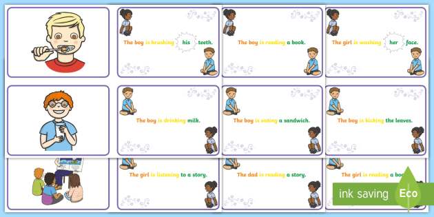 Who, Doing What, Whose - Colourful Semantics Description Cards