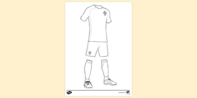 Portugal Home Kit Colouring Sheet | Colouring Sheets