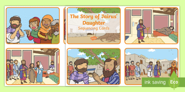 Jairus' Daughter Sequencing Cards (Teacher-Made)