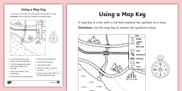 Geography Map Skills Worksheets PDF | Map Resource Pack