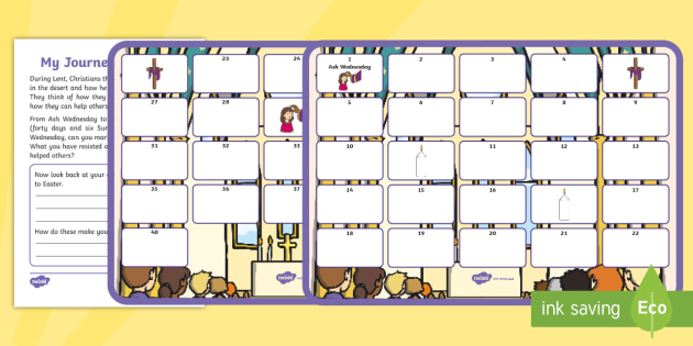 Lent - My Journey to Easter Activity (teacher made)