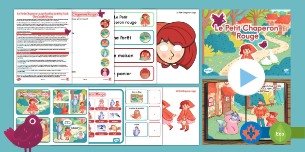 Le Petit Chaperon rouge Primary Reading Activity Pack French