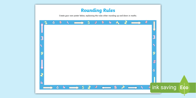 👉 Rounding Rules Poster Activity (teacher made)