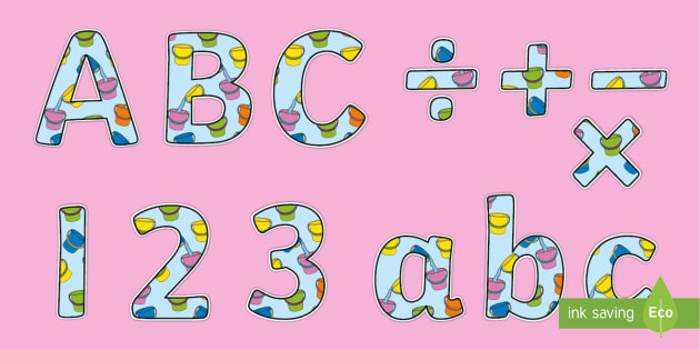 👉 Bucket Display Lettering (teacher made)