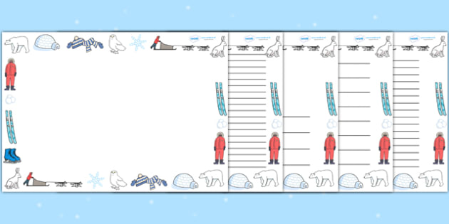 Winter Page Borders (teacher made)
