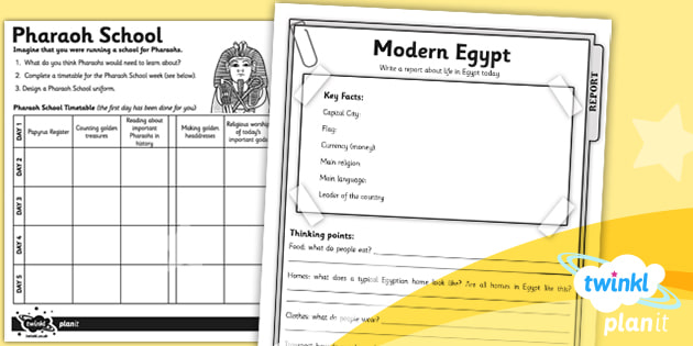 History: Ancient Egypt UKS2 Unit Home Learning Tasks