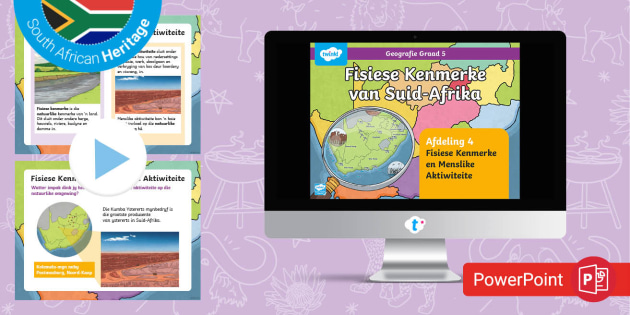 Fisiese Kenmerke en Menslike Aktiwiteite in Suid-Afrika