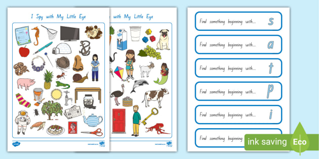 Initial Sounds I Spy Activity Pack (teacher made)