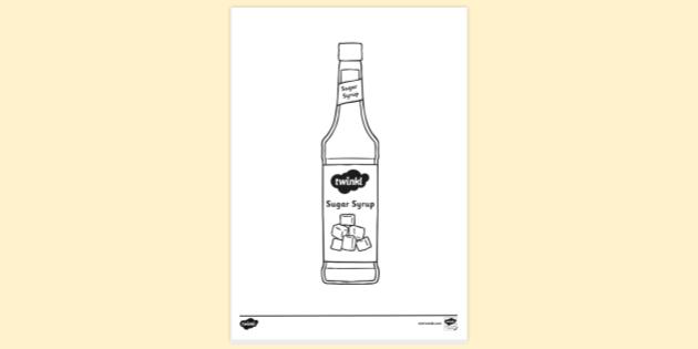 FREE! - Sugar Syrup Colouring Sheet | Colouring Sheet
