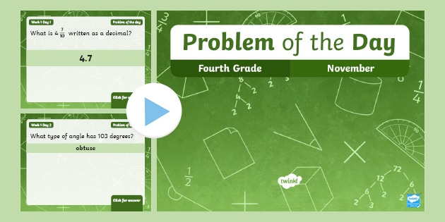 Math Problems of the Day | twinkl.com