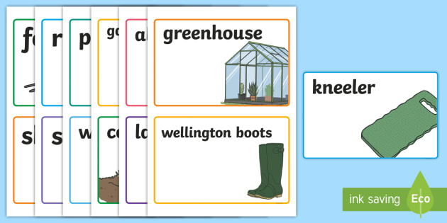 Outdoor Learning Role Play Garden Centre Display Labels