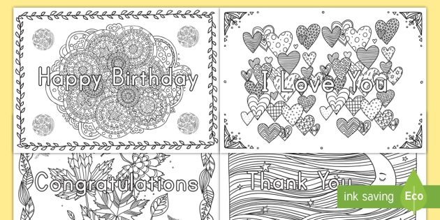 Greetings Mindfulness Coloring Activity