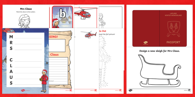 Top 10 Mrs Claus Activity Pack