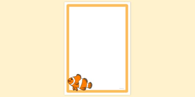 Clownfish Icon Page Border | Page Borders | Twinkl