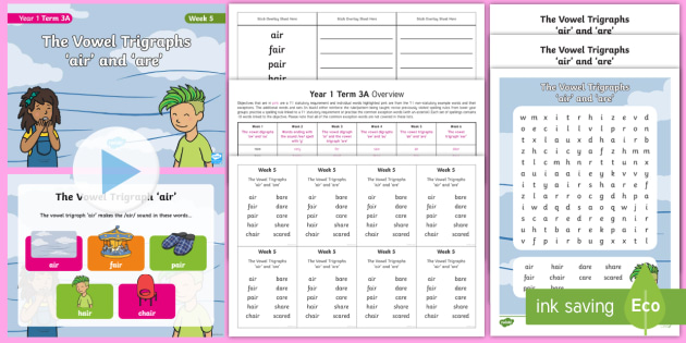 Year 1 Term 3A Week 5 Spelling Pack