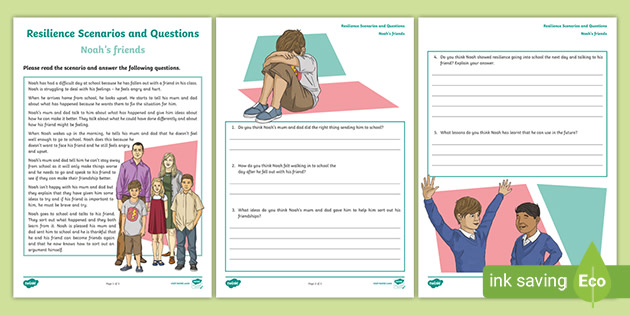 Resilience Scenarios and Questions 4 (teacher made)