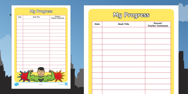 Reading Record Comments Reception - EYFS book log - Twinkl