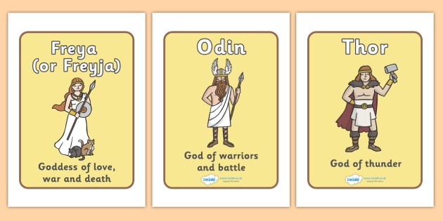 Viking Gods Display Posters - Vikings, display, gods, god, poster, England