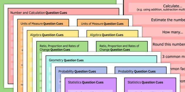 Maths Questions: Cue Cards Pack | KS3 & KS4 Maths | Beyond