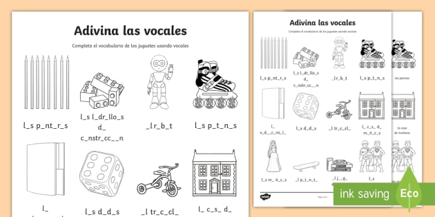 Missing Vowels Worksheet • Twinkl.com.au