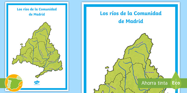 FREE! - Póster: Los ríos de la Comunidad de Madrid