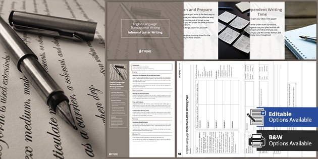 Letter Writing KS3 Worksheet | Transactional Writing Lesson