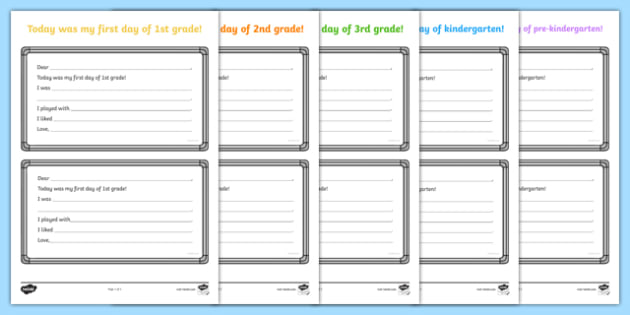 First Day of School Letter to Parents Worksheet / Worksheet, worksheet