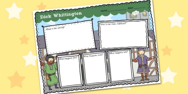Dick Whittington Story Review Writing Frame (teacher made)