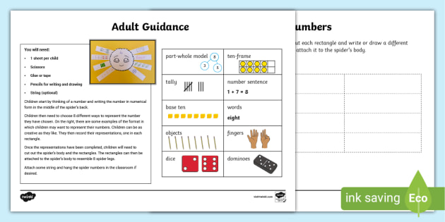 👉 Representing Numbers (teacher made)