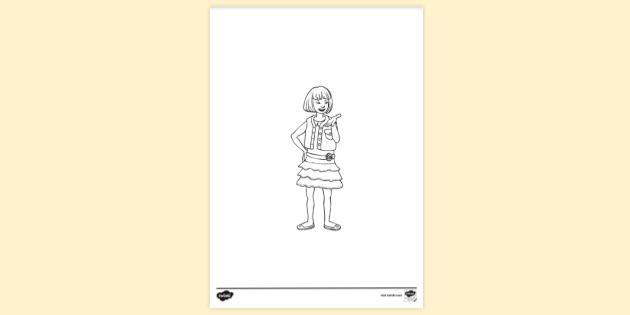 Child Talking Colouring Sheet | Colouring | Twinkl Resources