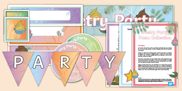Poetry Party Pack (teacher made)