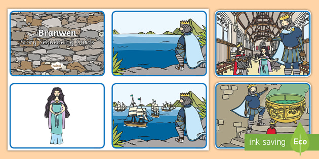 Beautiful Story of Branwen Sequencing Cards (Teacher-made)