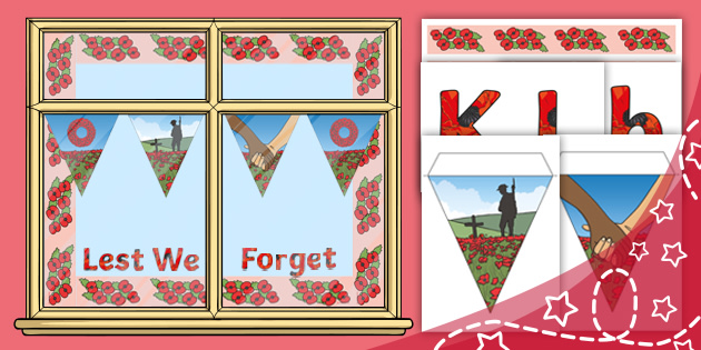 Remembrance Day Window Display (Classic) (teacher made)
