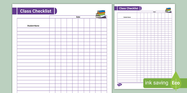 Books Class List (teacher made)