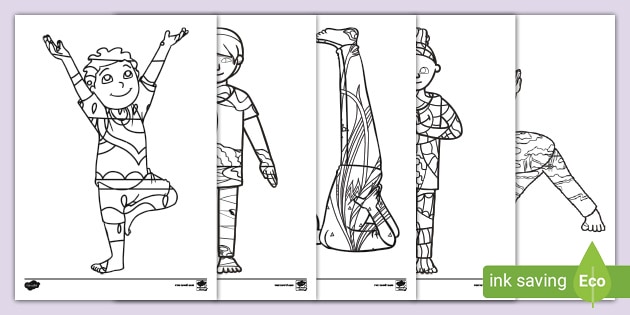 Yoga Mindfulness Colouring Activity KS1 (Teacher-Made)