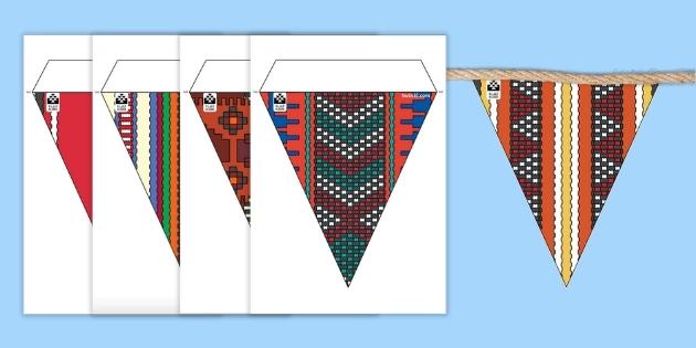 AlSadu Patterns Display Bunting - AlSadu Resources