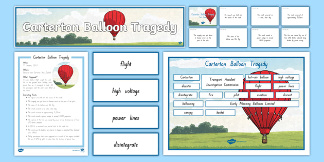 Carterton Balloon Tragedy Resource Pack (teacher made)