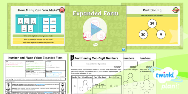 PlanIt Maths Y2 Number and Place Value Lesson Pack Recognise Place ...
