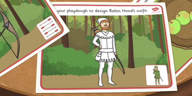 Robin Hood Playdough Mats