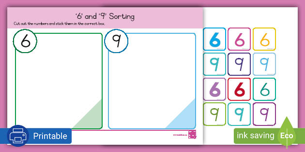 Sorting Numbers Activity | Confusing Numbers 6 and 9