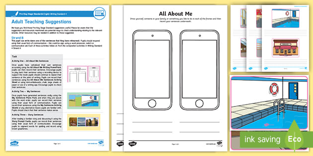 Pre-Key Stage Standards English Writing Standard 4 Strand B Resource Pack