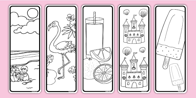 Free Summer Bookmarks Printable Free Printable Bookmarks Summer