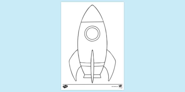 Printable Rocket Colouring Page Colouring Sheets