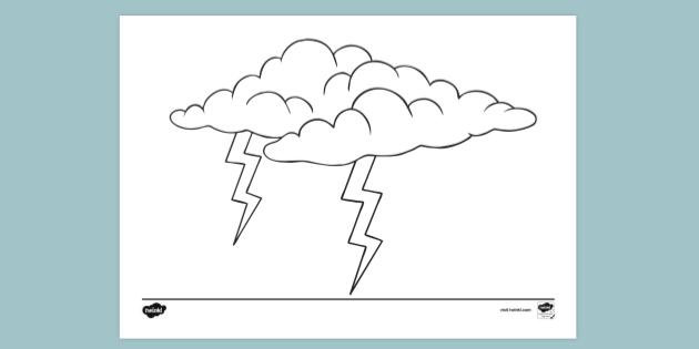 FREE! - Storm Cloud Colouring | Colouring Sheet