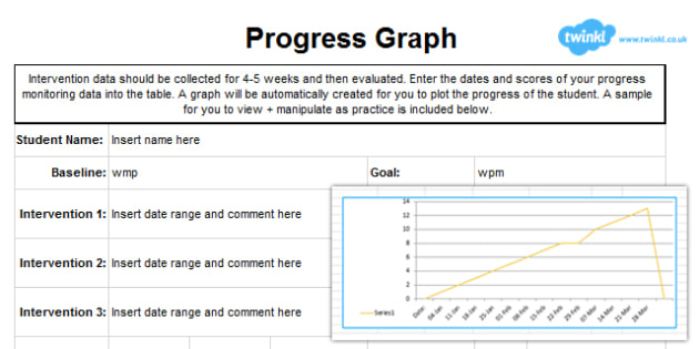 Progress Graph Creator (teacher made)