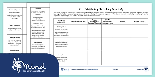 FREE! - Staff Wellbeing: Teaching Remotely (teacher made)